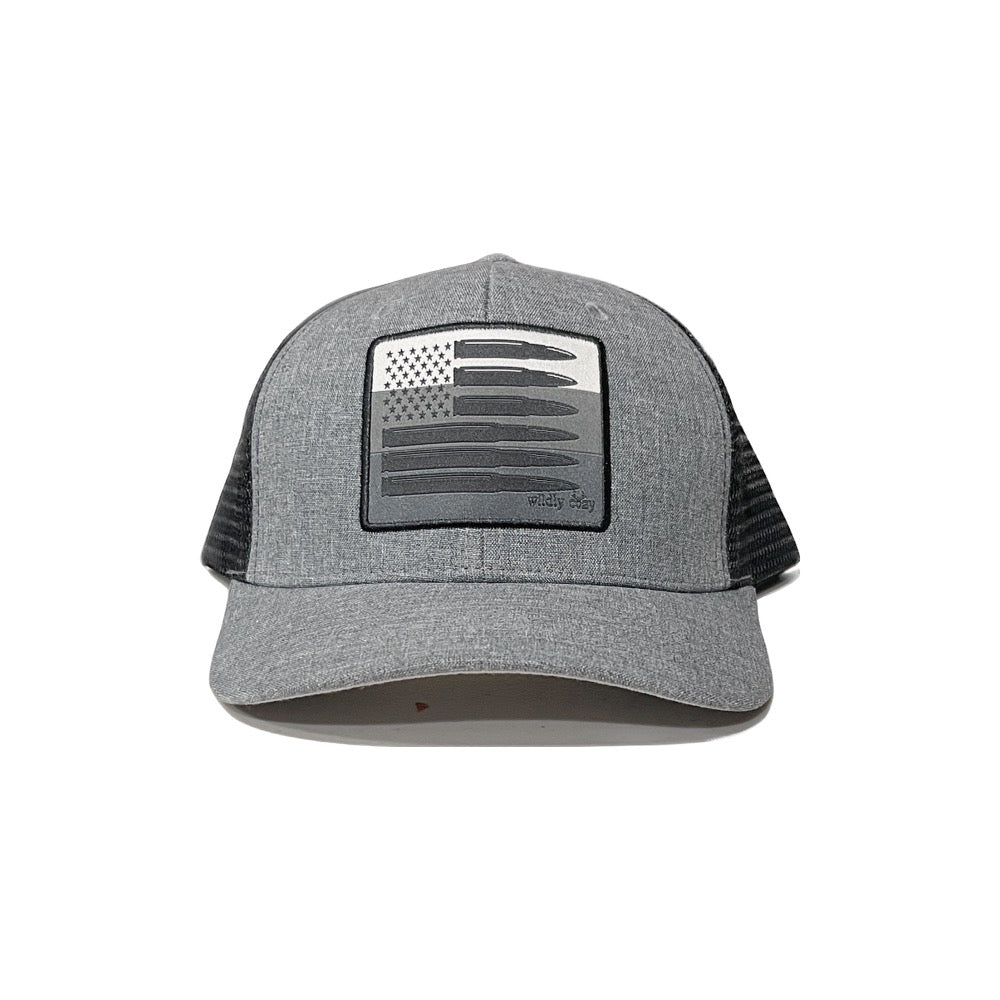 Bullet Flag Cap Dk Grey – Wildly Cozy